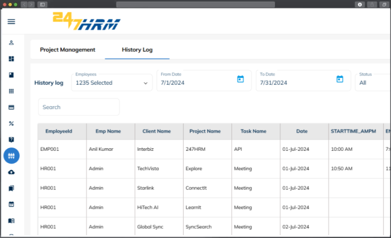 Timesheets - 247HRM - Human Resources Management